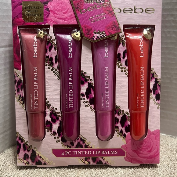bebe | Makeup | Bebe 4 Pc Tinted Lip Balm Set | Poshmark